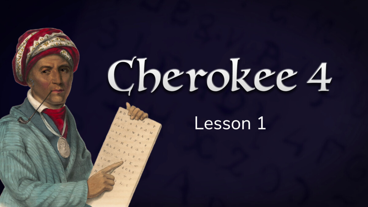 Cherokee 4 Online Cherokee Language Class - RSU.TV
